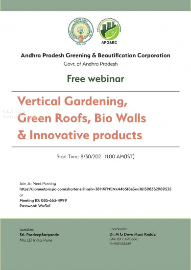 Pan-India Green Landscaping Webinars by Experts | ELT India